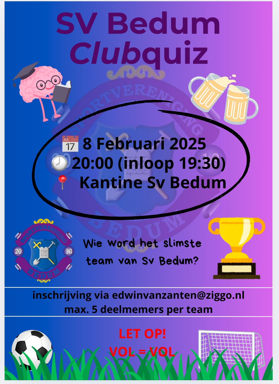 SV Bedum clubquiz - SV Bedum